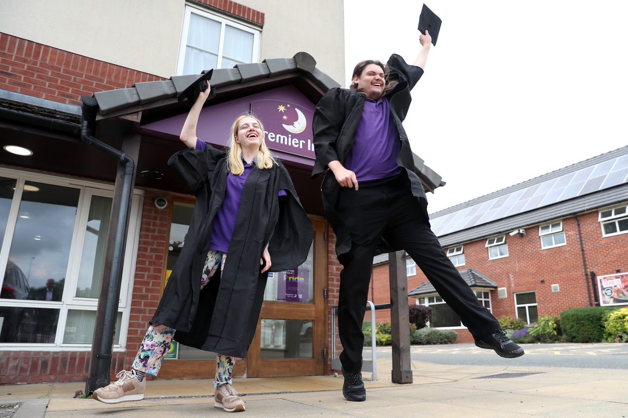 Students graduate from "mini" Premier Inn supporting young people with ...